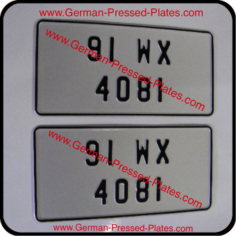 JAP JDM PRESSED NUMBER PLATES