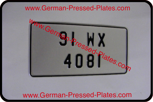 JAP JDM PRESSED NUMBER PLATES