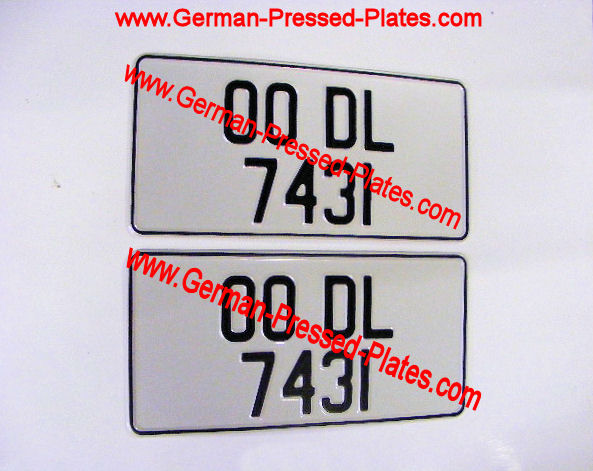 JAP JDM PRESSED NUMBER PLATES