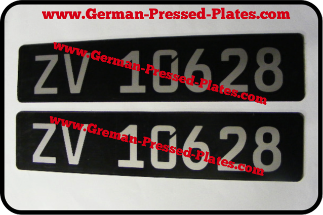 Vintage Pressed Plates Oblong x2 Pair