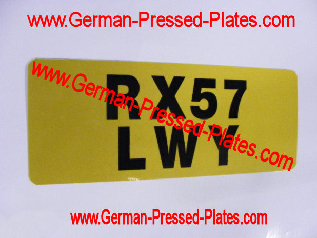 Sticker Number Plate with Colour and Size options