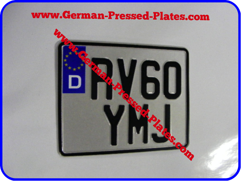 D Flag Euro Motorcycle Plate