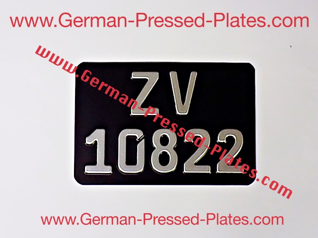 German Square Plate with Size & Colour Choice