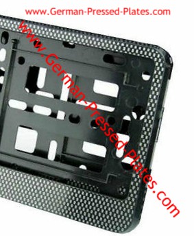 Silver or Black Plain Number Plate Frame Multi-Fit