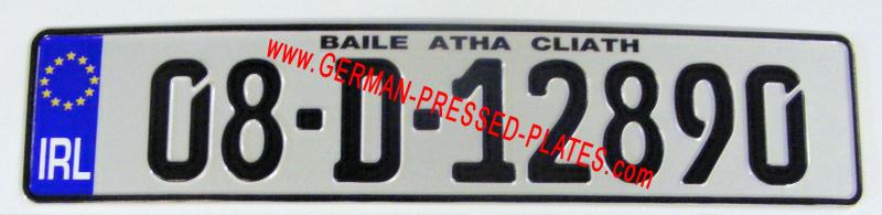 German Pressed Plate White x 1