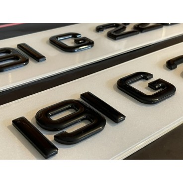 Gel 3D Number Plates