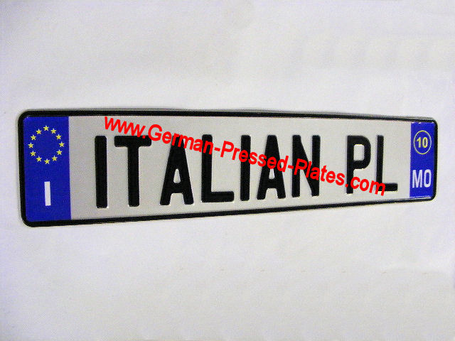 I Flag Italian Pressed Plates White x2