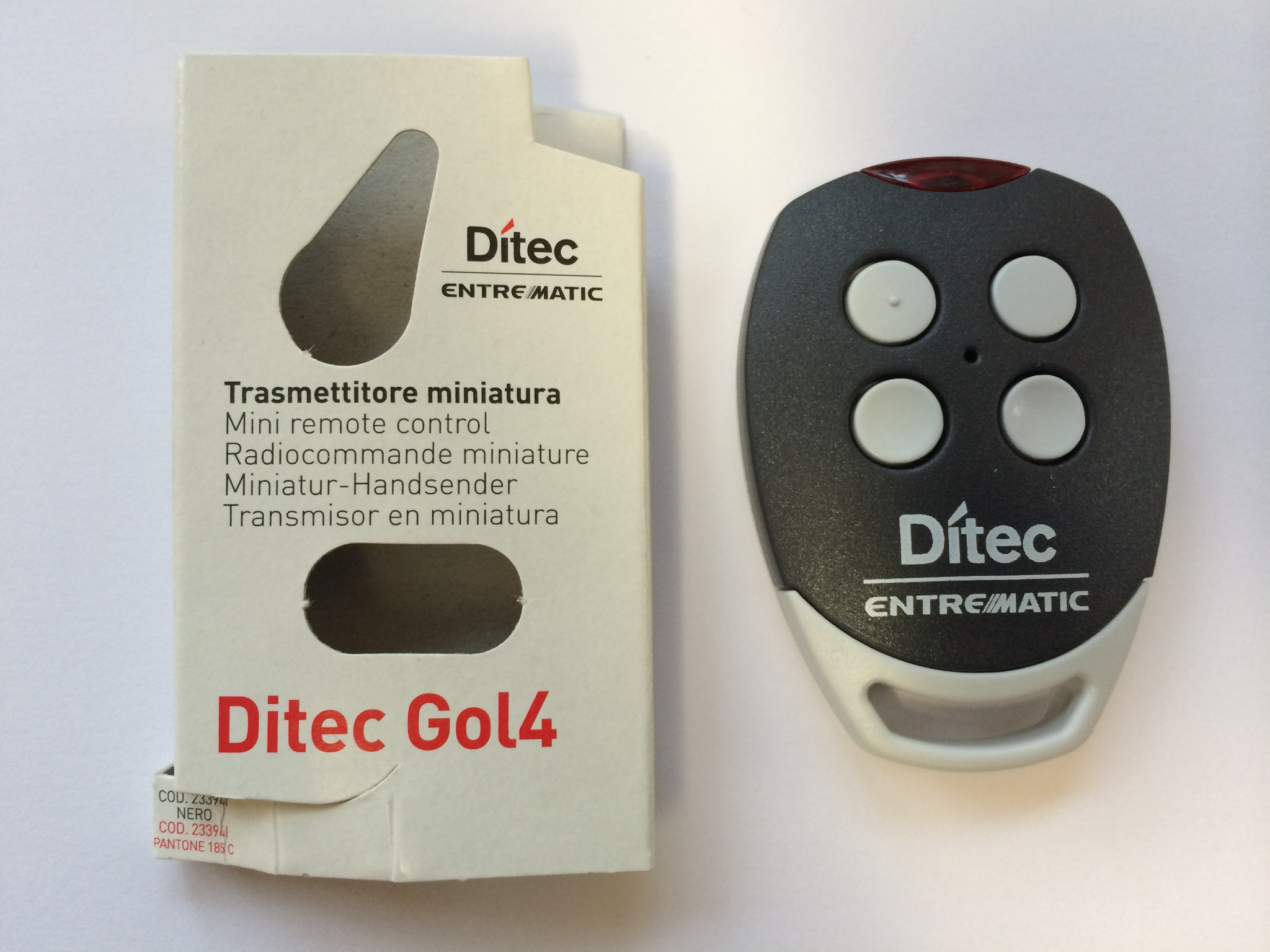 Ditec Gol4c Gate Remote Control Transmitter Key Fob
