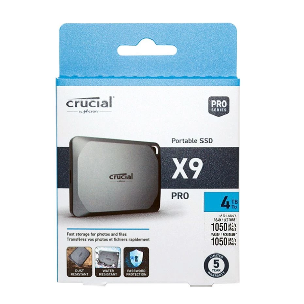 Crucial 4TB X9 Portable SSD (1050MB/s)