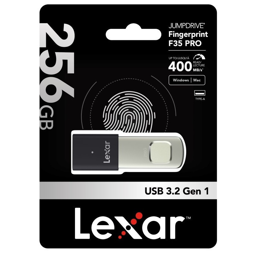 Lexar 256GB F35 PRO JumpDrive Fingerprint USB3.2