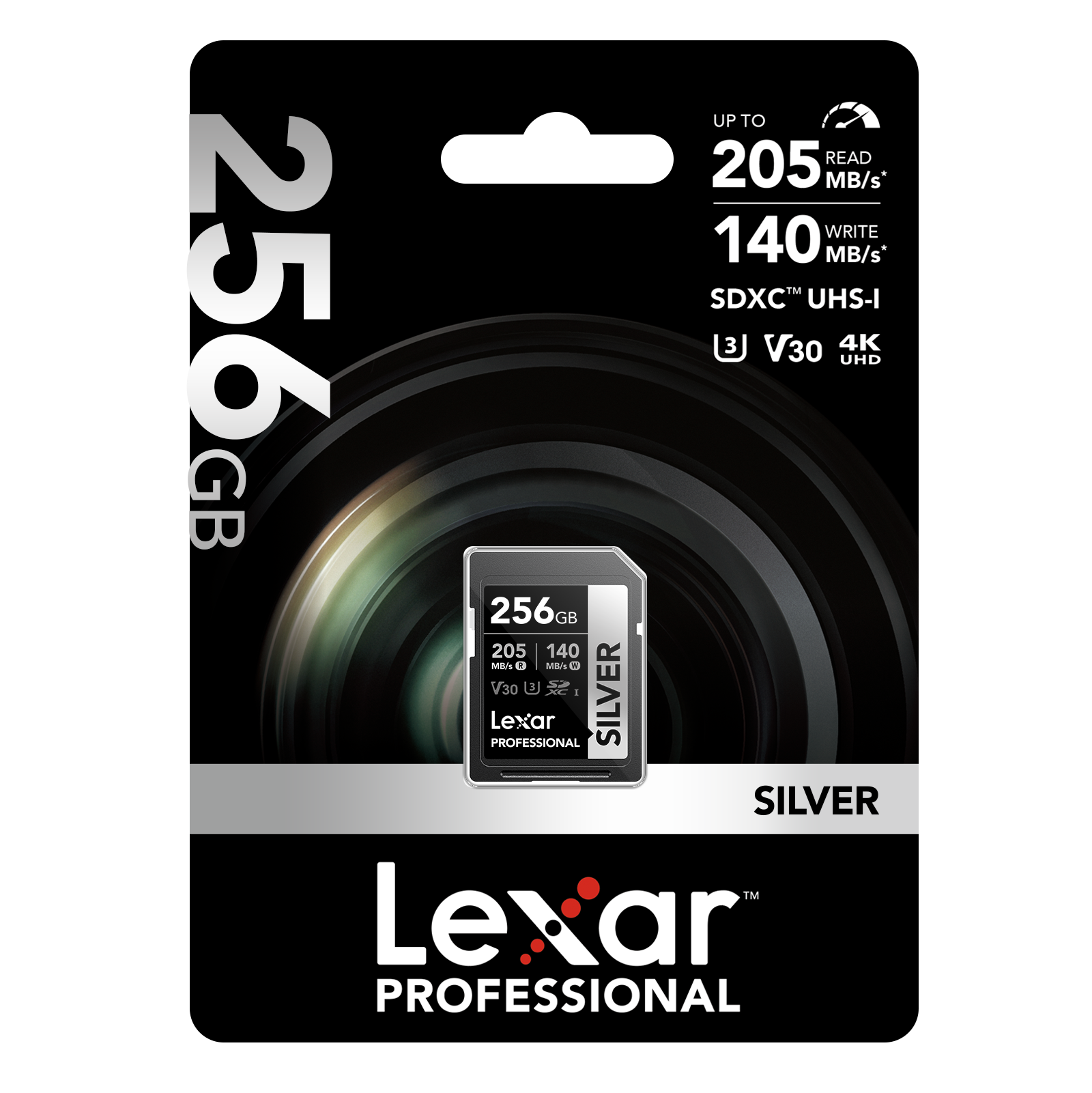 Lexar 256GB SDXC Professional Silver (205MB/s)