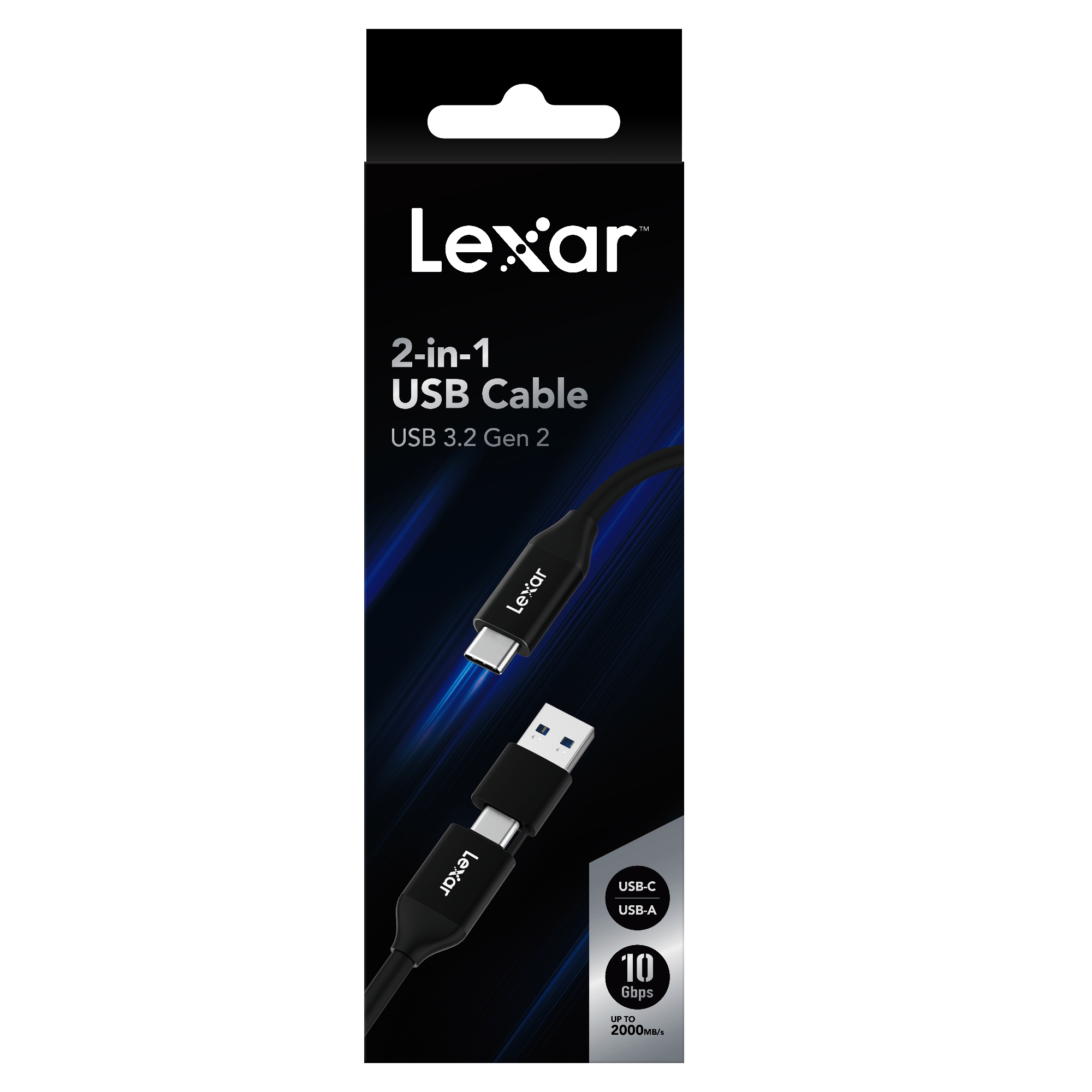 Lexar 2-in-1 USB 3.2 Gen 2 Type-C Cable