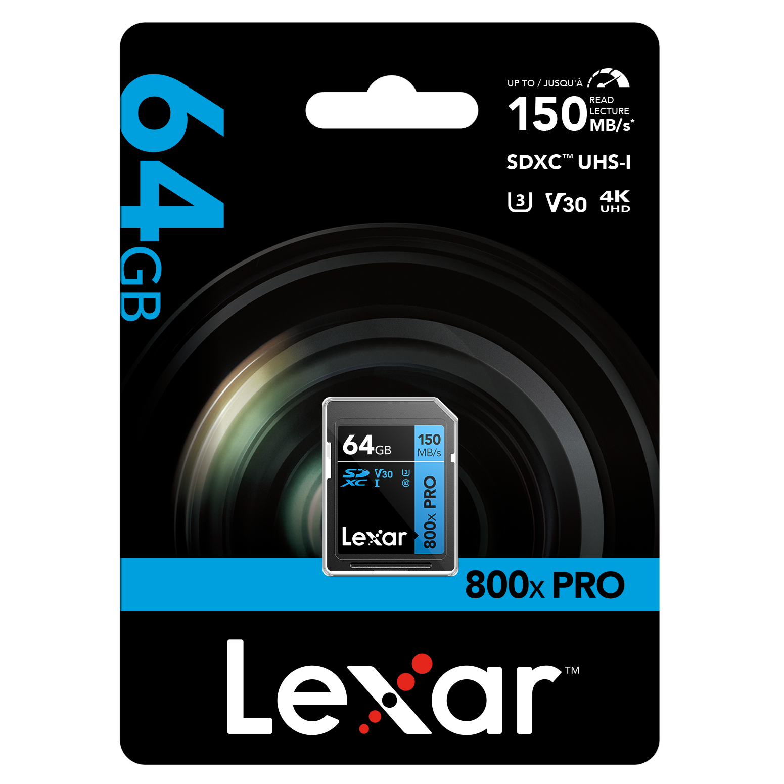 Lexar 64GB SDXC HIgh-Performance 800x (150MB/s)