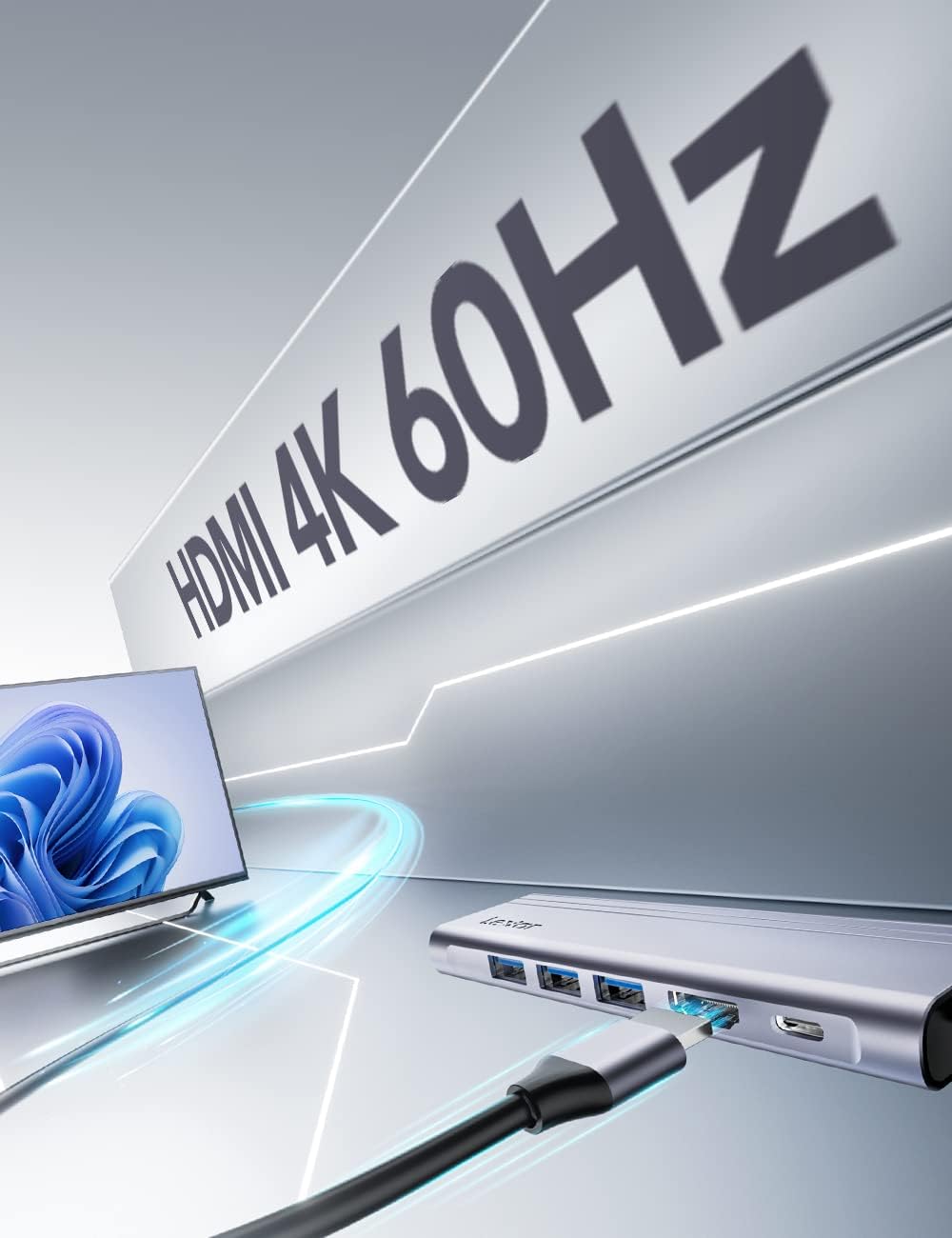 Lexar 7in1 USB Type-C Hub with SDXC & MicroSDXC reader