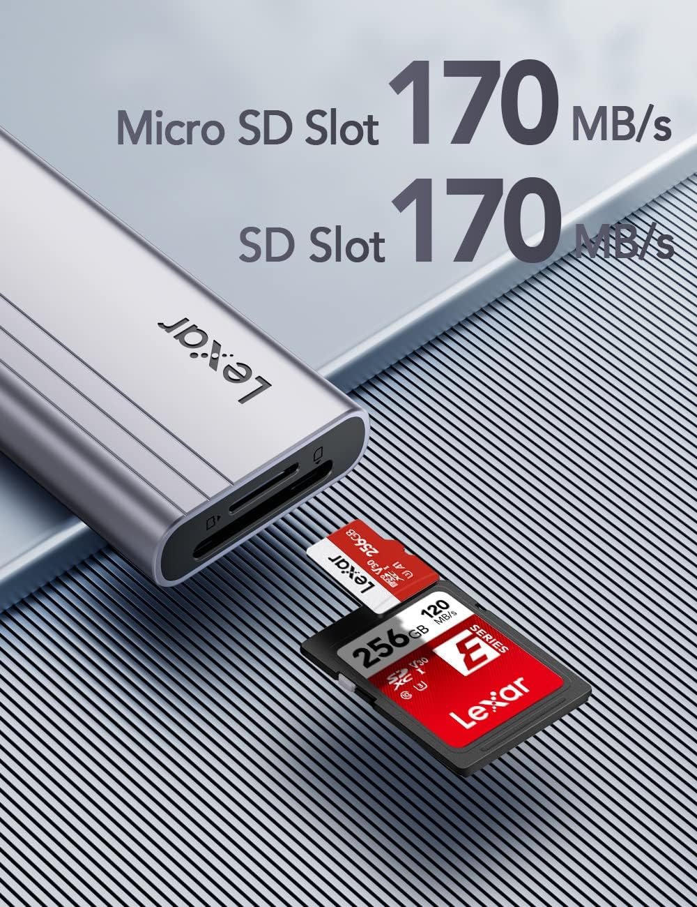 Lexar 7in1 USB Type-C Hub with SDXC & MicroSDXC reader
