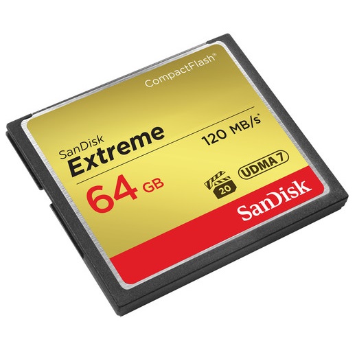 SanDisk 64GB Extreme Compact Flash 800x (120GB/s)