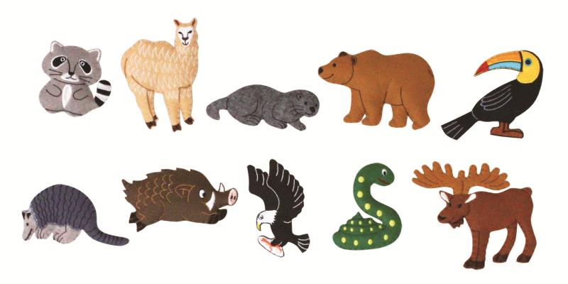 Wild Animals motifs - set 3