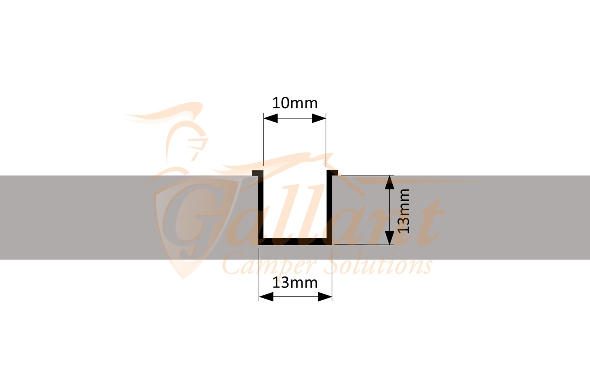 Tambour Door Flexi Track - 2.4m Length