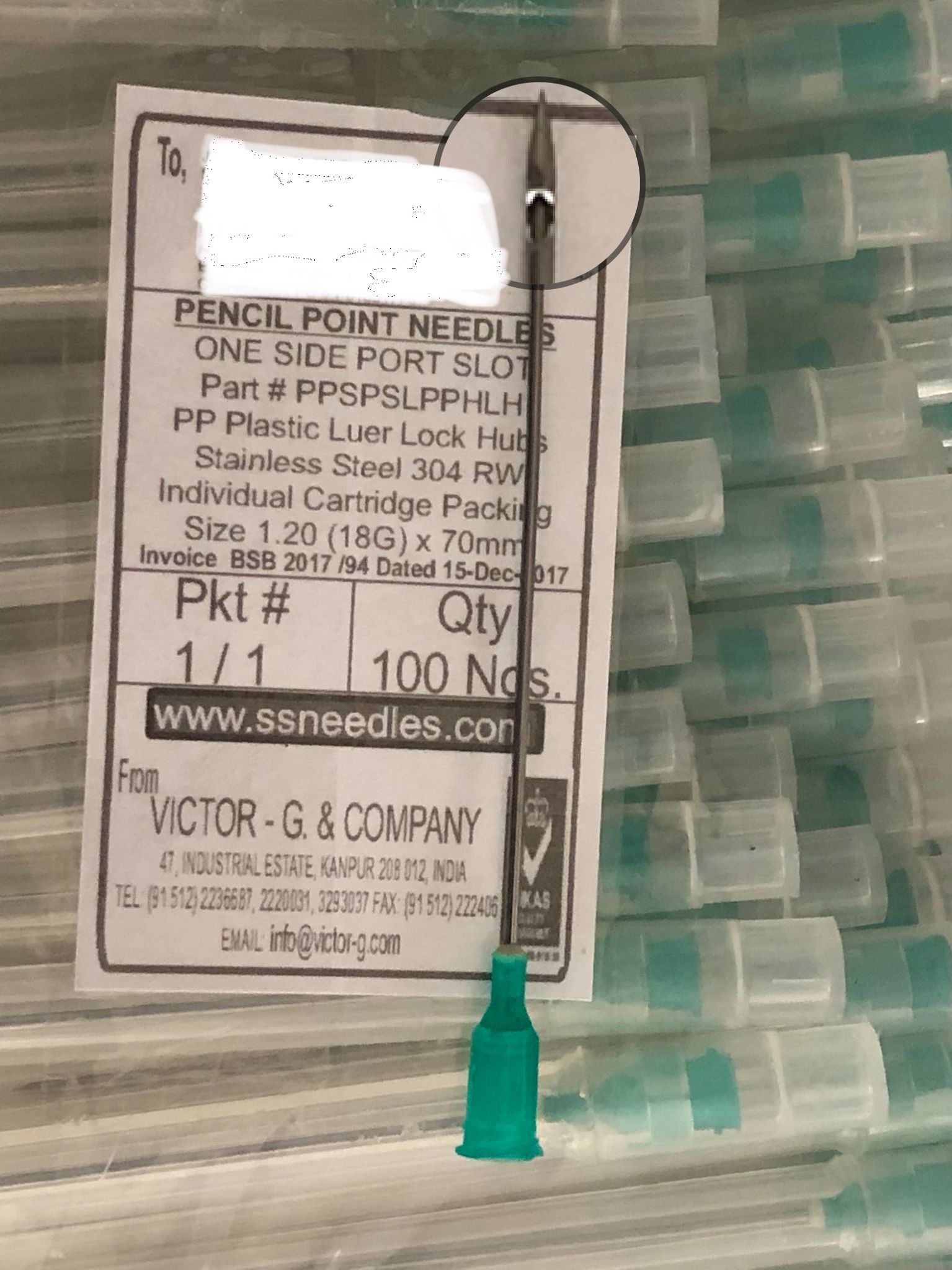 Pencil Point Needles, Side Port Needles, Side Slot Needles, Side Hole ...