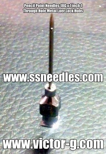 Pencil Point Needles, Side Port Needles, Side Slot Needles, Side Hole ...