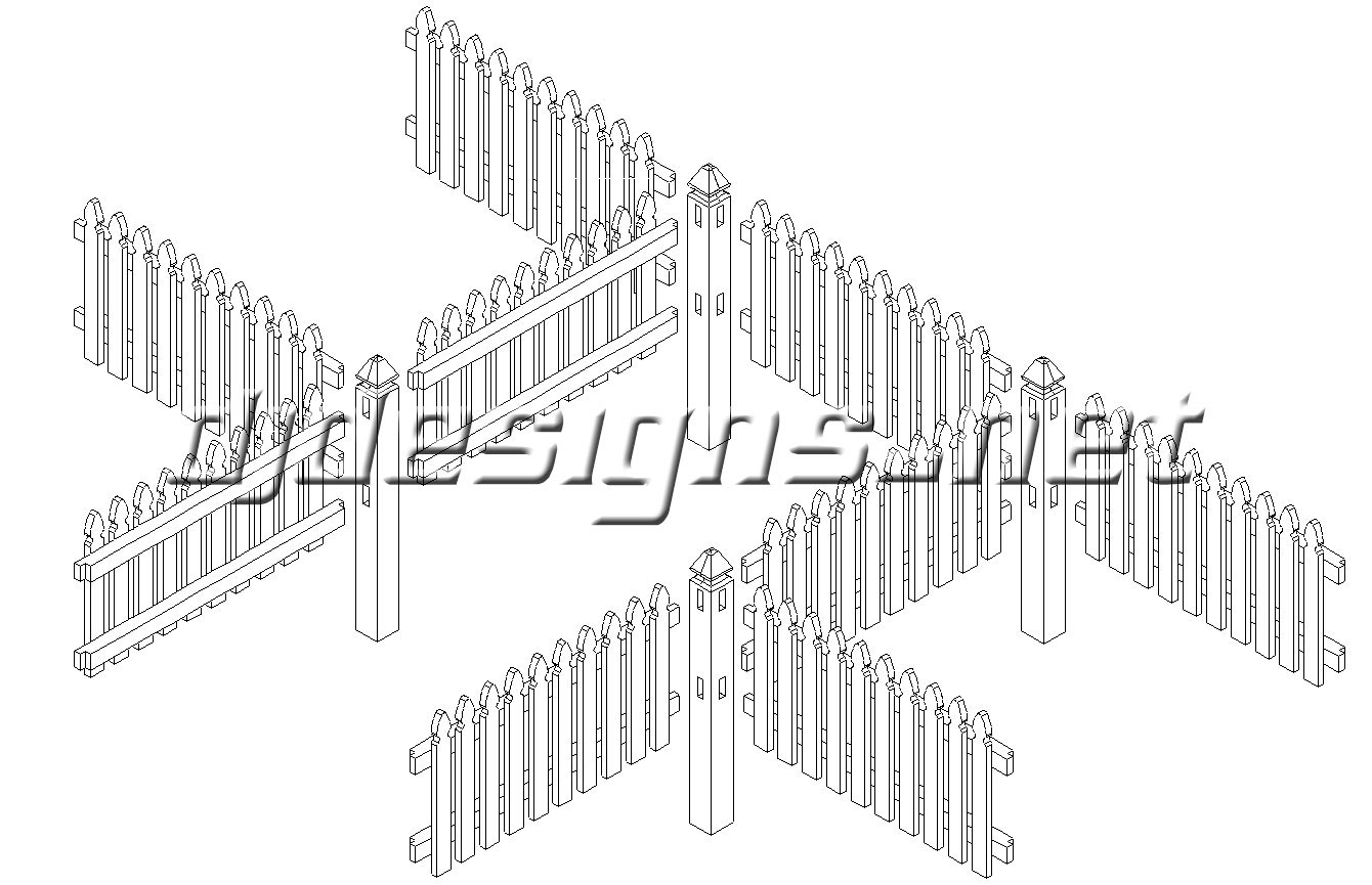 G Scale fence T post