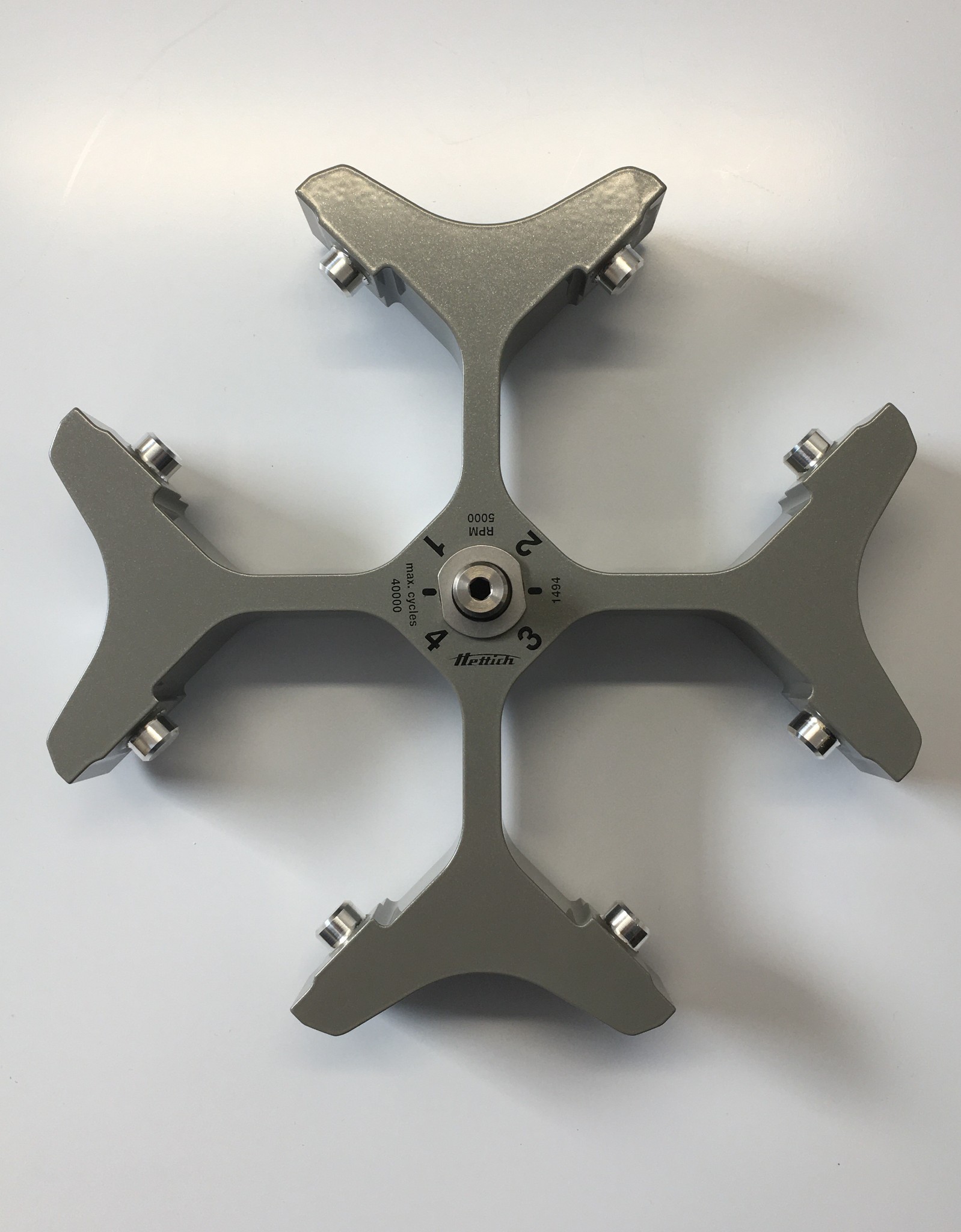 1494 Swing-out 4 place rotor for use in Hettich Universal 320/R Centrifuge