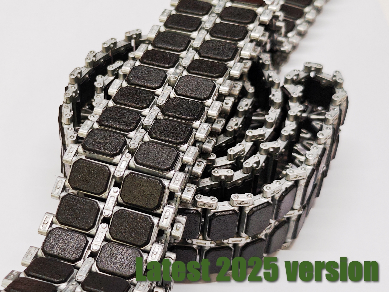 1/16 Metal track for M1A2 & Challenger 2 with molded rubber pad