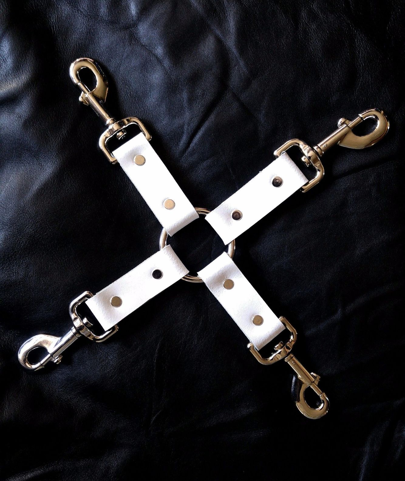 Real leather hogtie hog tie