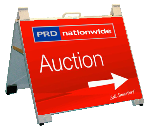 PRD Nationwide Auction Portable A-Frame White