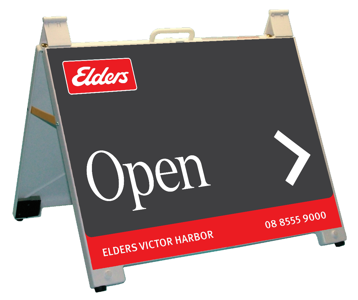 Elders Open Portable A-Frame White