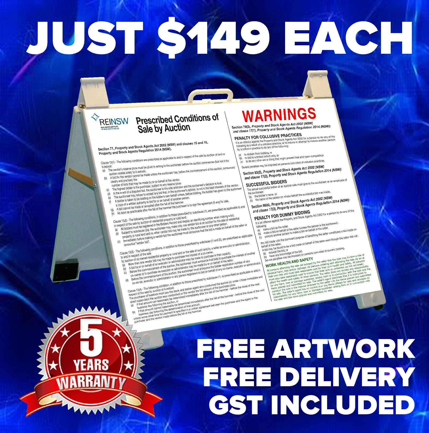 REINSW Auction Terms EZSign