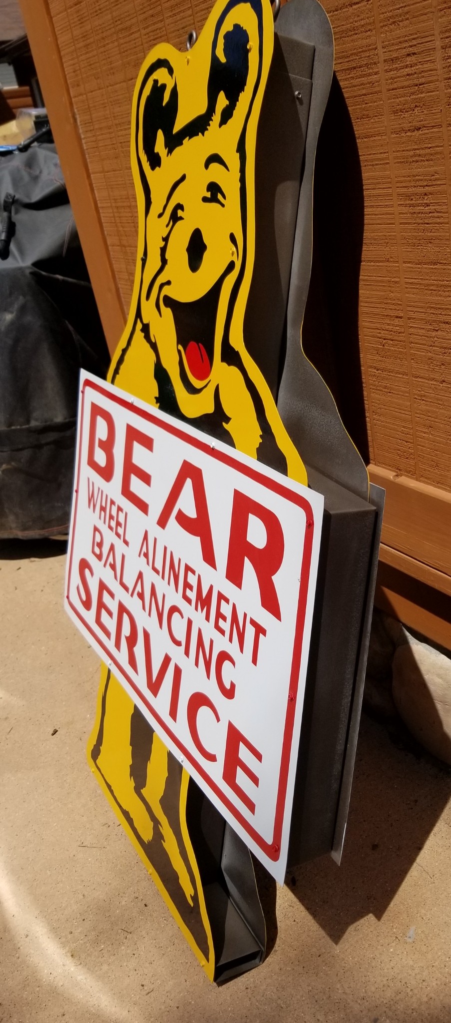 Bear Alignment Sign / Garage Signs for Men / Bear Alignment Advertising ...