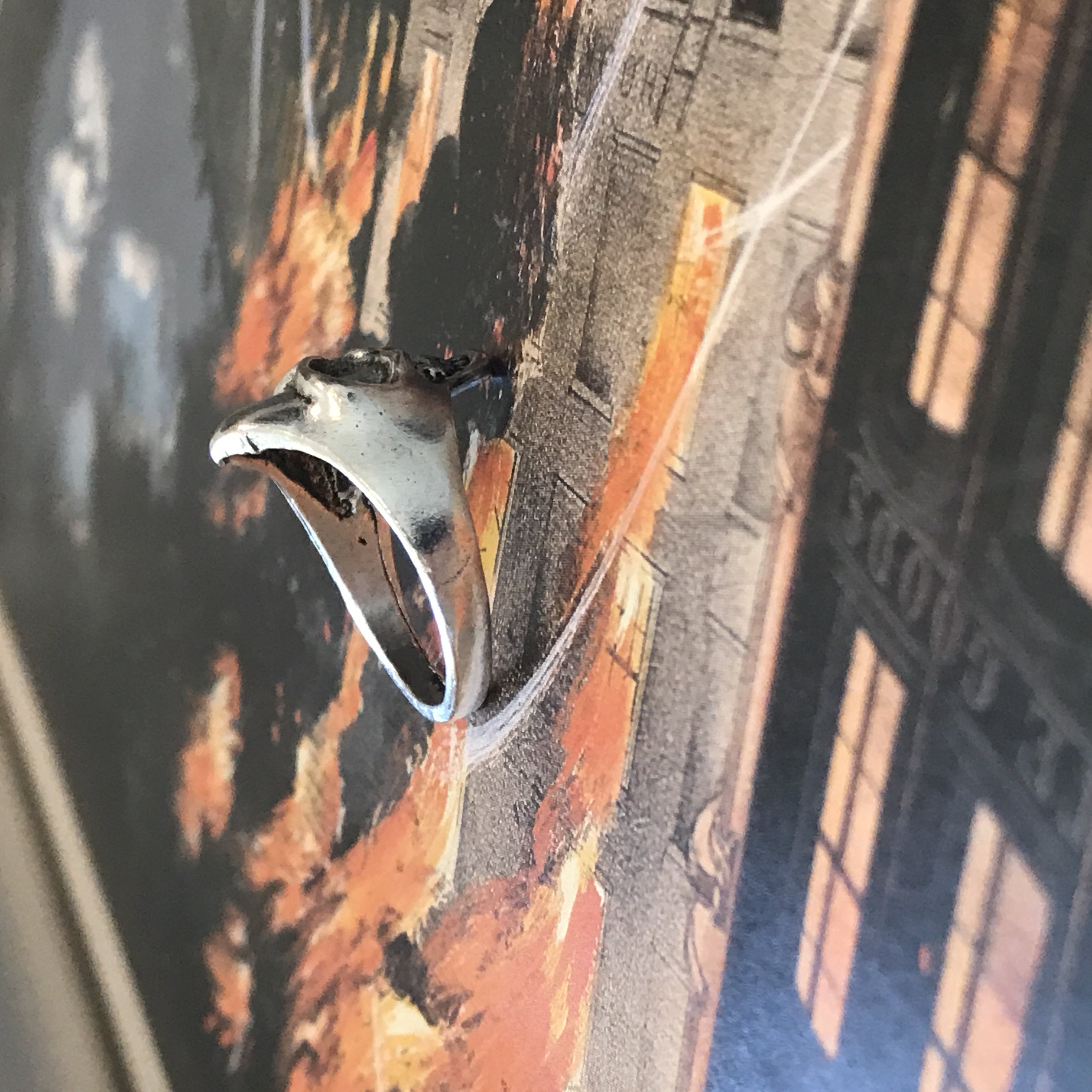 Size 8 1/4 Biker Ring 80s Biker Rings Eddie Munson Skull Ring Stranger ...