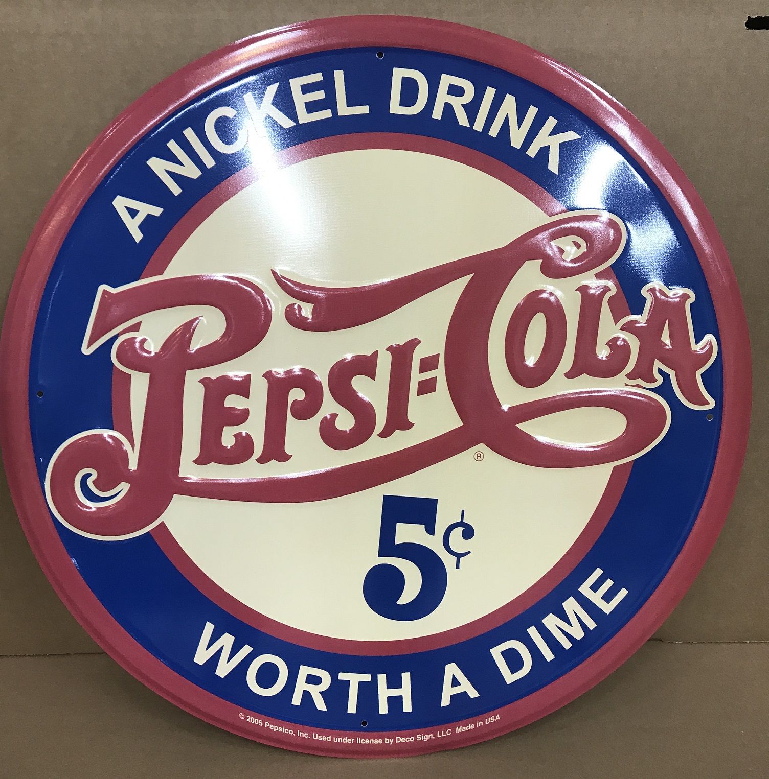 Pepsi Signs / Pepsi Gifts / Pepsi Cola / 24" Tall Pepsi Cola Metal Sign ...