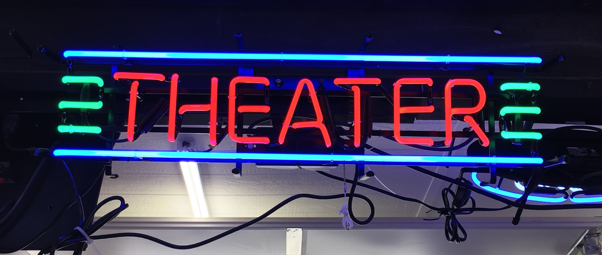 Neon Signs / Neon Sign / Theater Sign / Theater Neon Sign / Movie Room ...