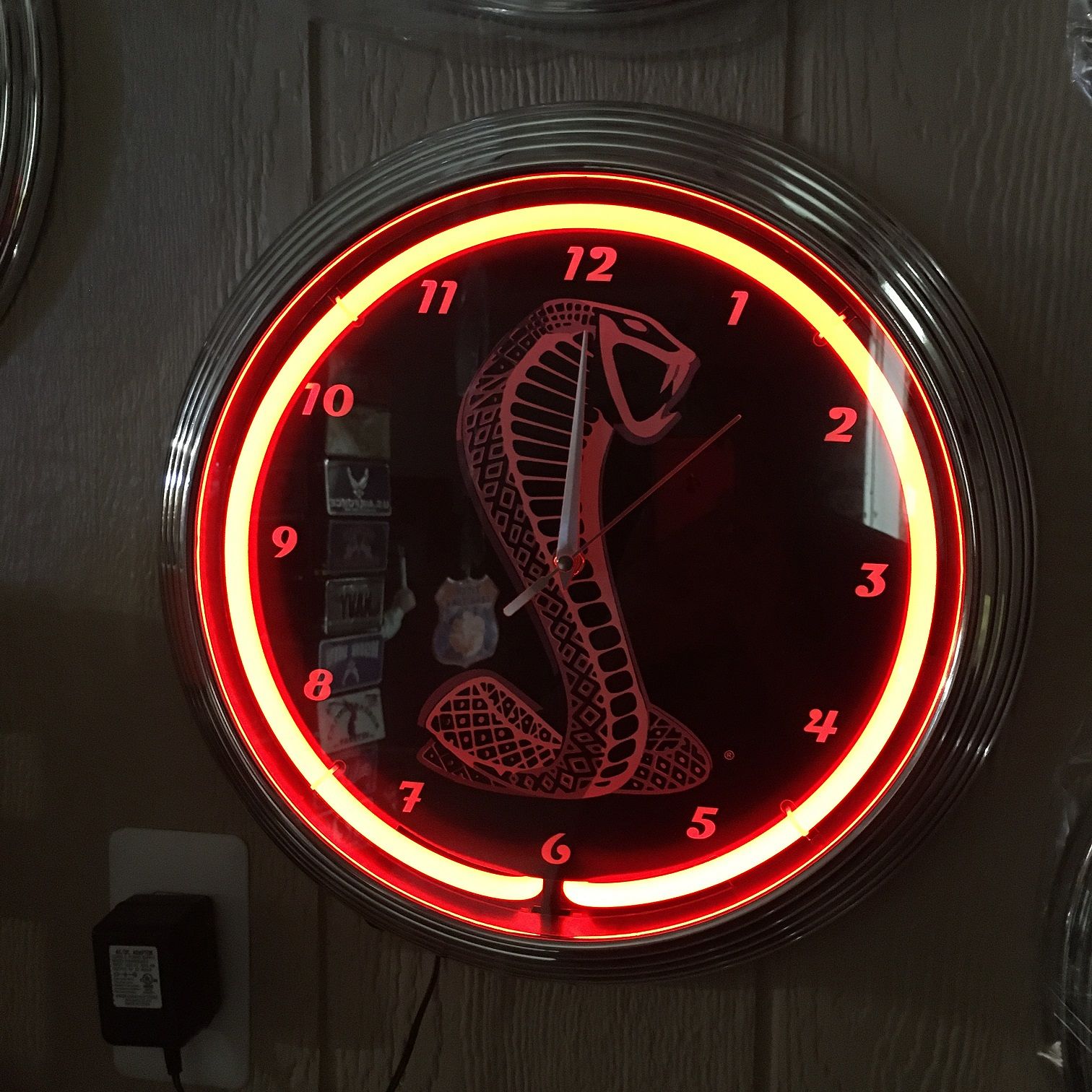 Shelby Car Neon Clock 15" / Shelby Cobra signs / neon clocks / gifts ...