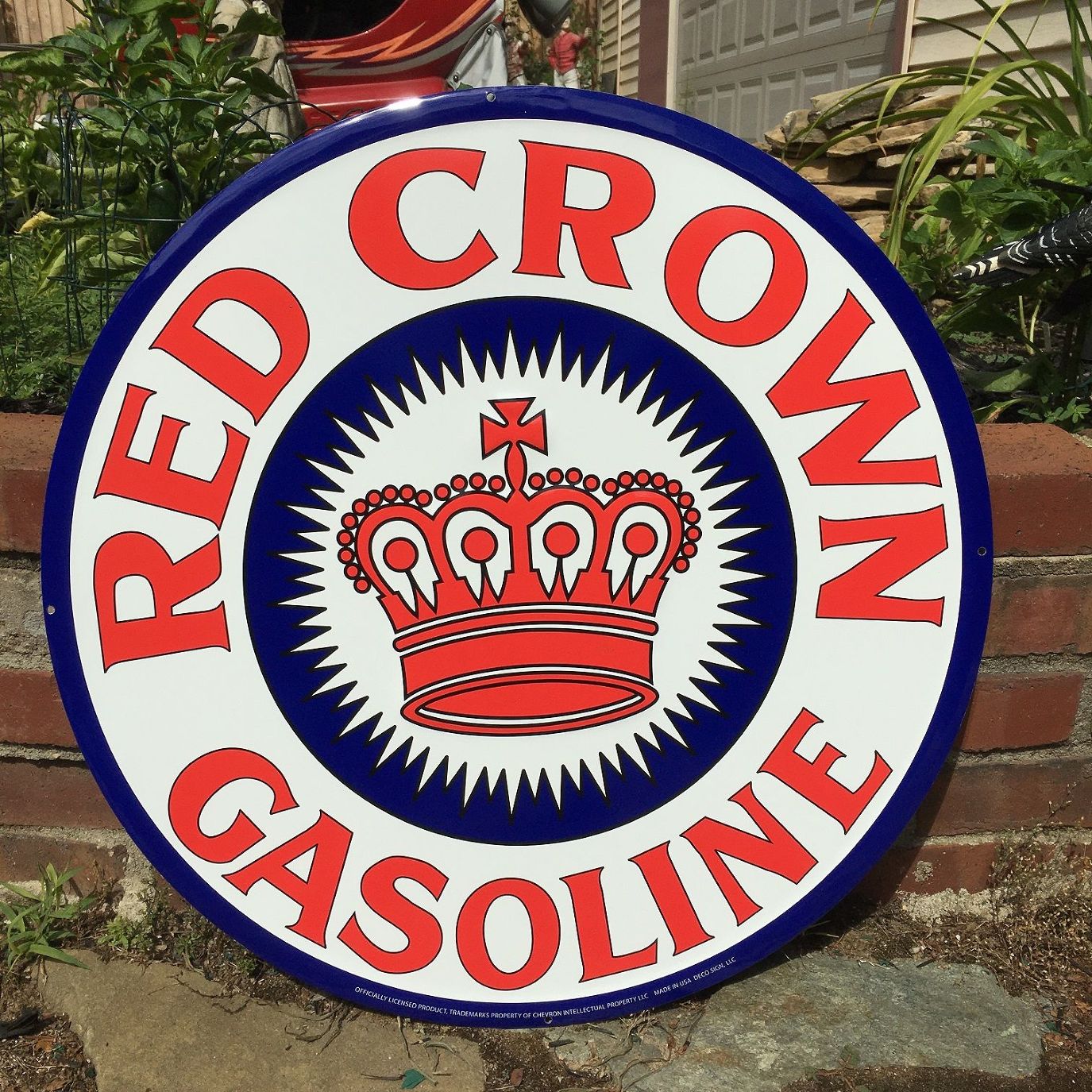 Red Crown Signs / Red Crown Gasoline / Garage Signs for Men / Gifts for ...