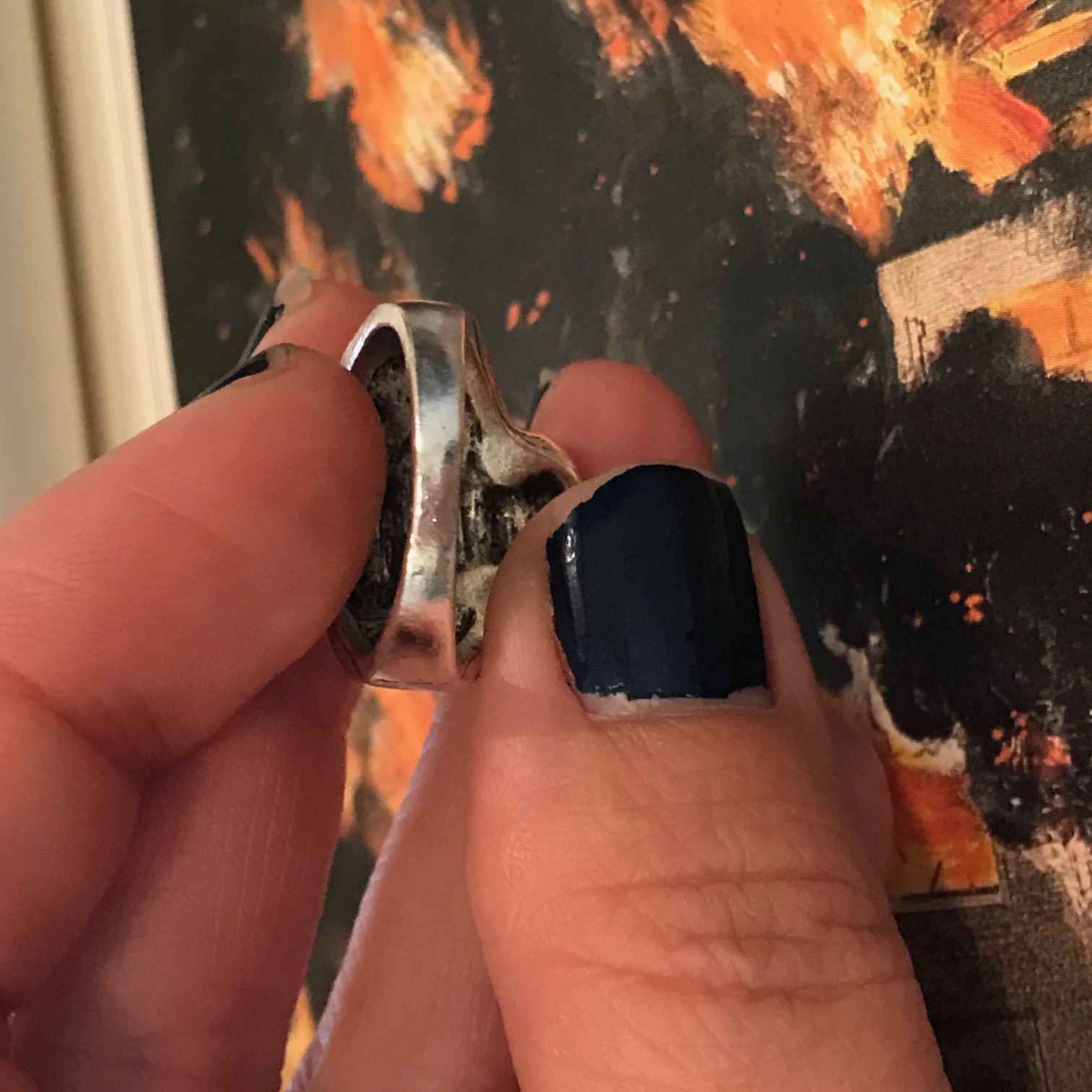 Size 6 1/2 Biker Ring 80s Biker Rings Eddie Munson Skull Ring Stranger ...