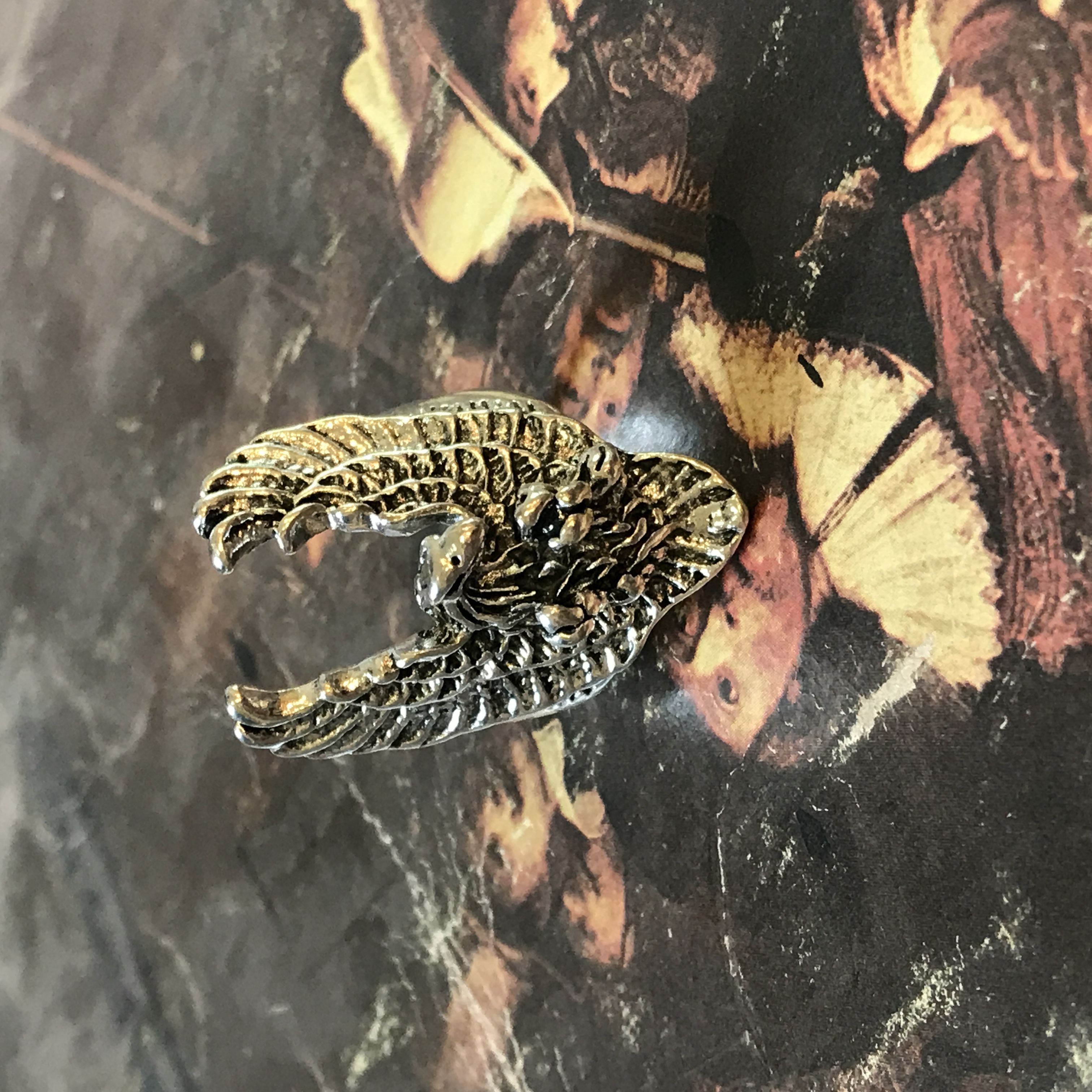 Size 7 3/4 Biker Ring 80s Biker Rings Eagle Biker Ring Eagle Ring Eagle ...