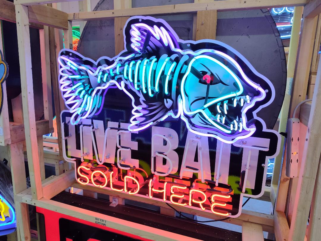 Animated Neon Signs / Live Bait Sold Here Signs / Live Bait Signs ...