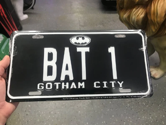 Batman License Plate Batman Vanity Plate Batman Signs Batman Gotham ...