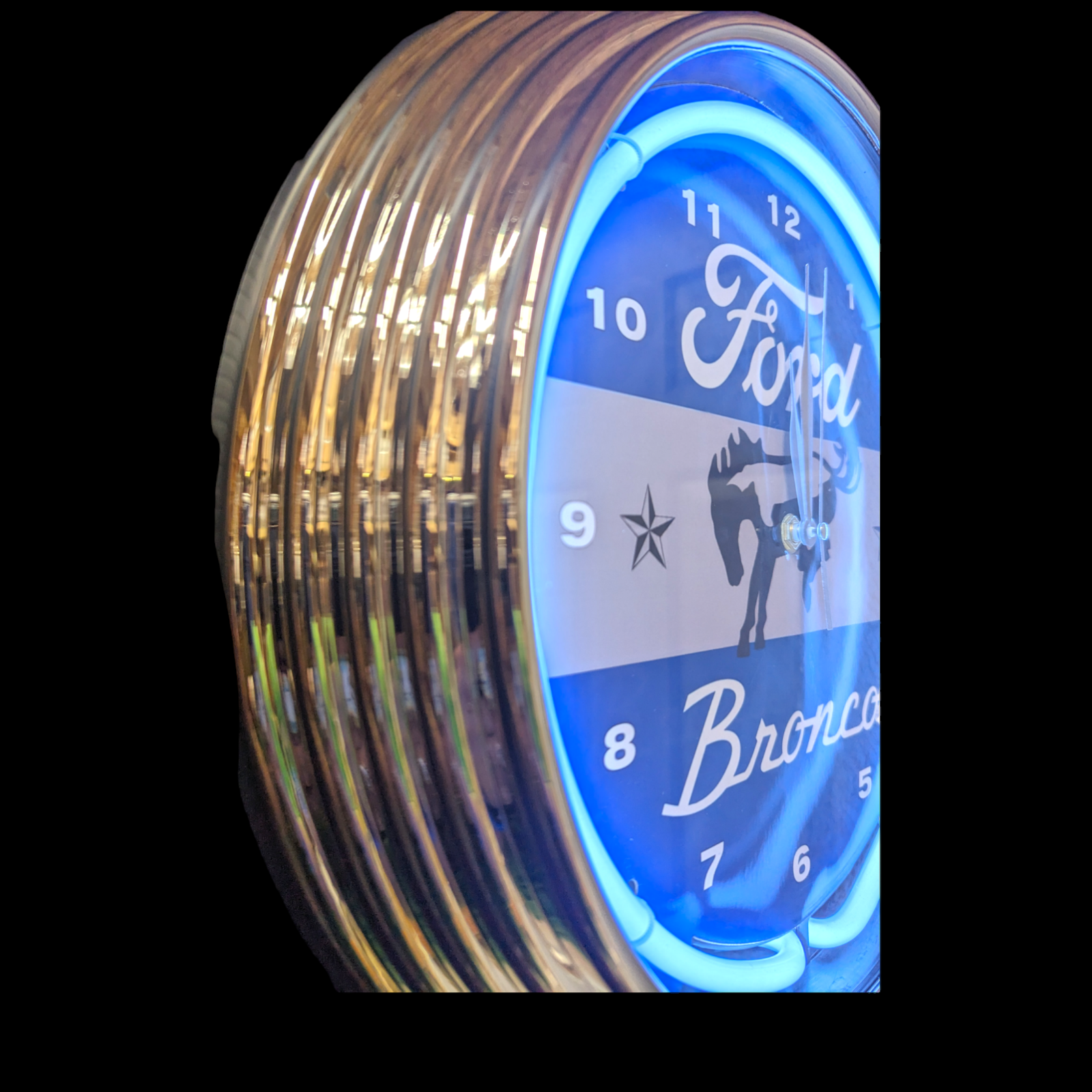Ford Bronco Neon Clock / Ford Clocks / Horse Neon Clocks
