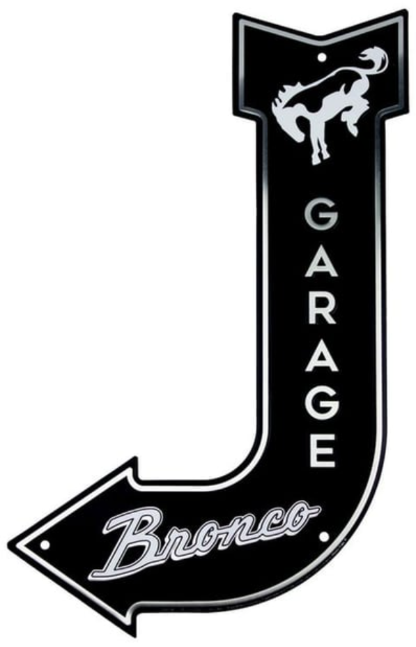 Licensed Ford Bronco Arrow Sign / Bronco Signs