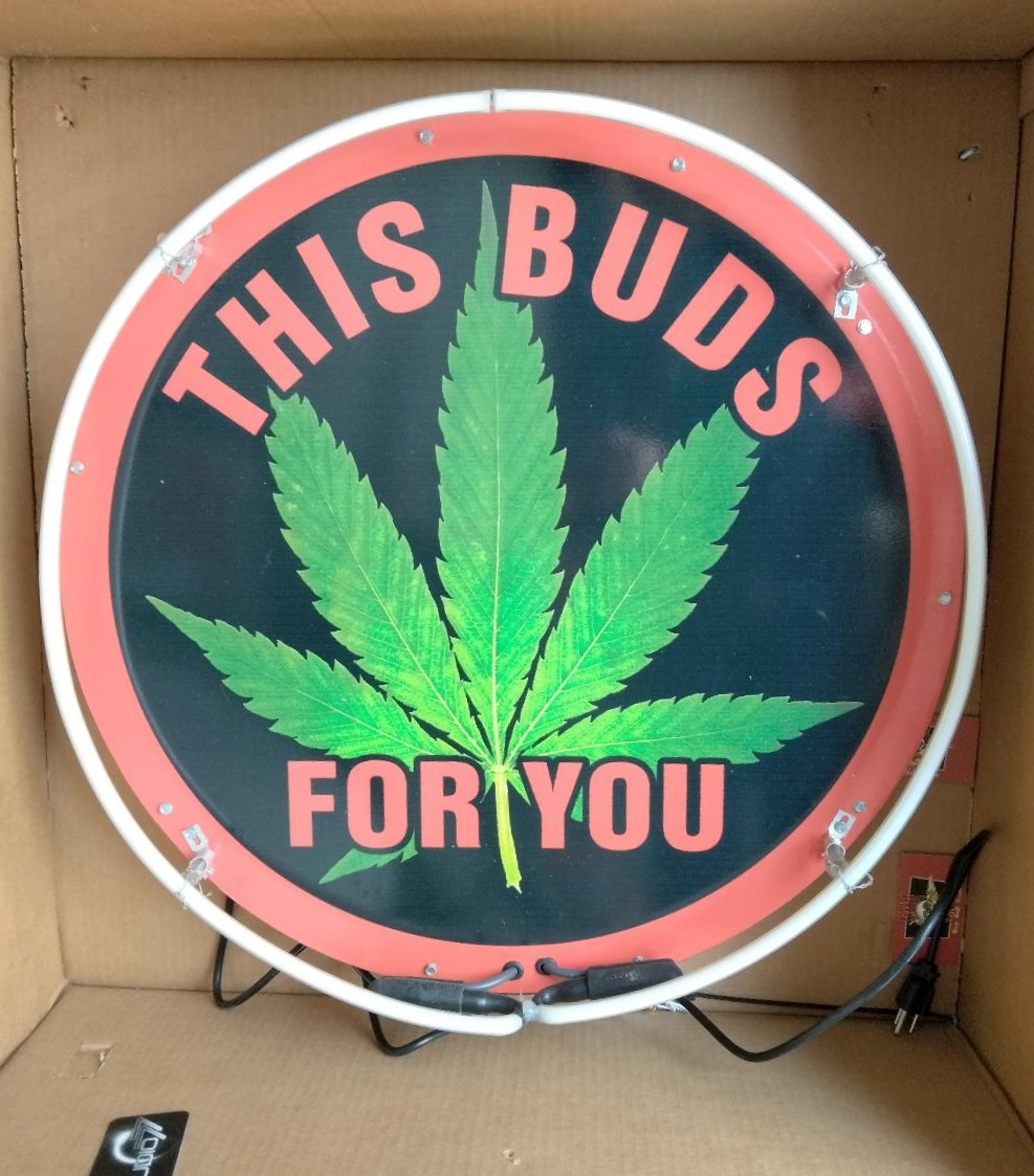 This Buds For You Neon Sign / Marijuana Neon Signs / Weed Dispensary Sign