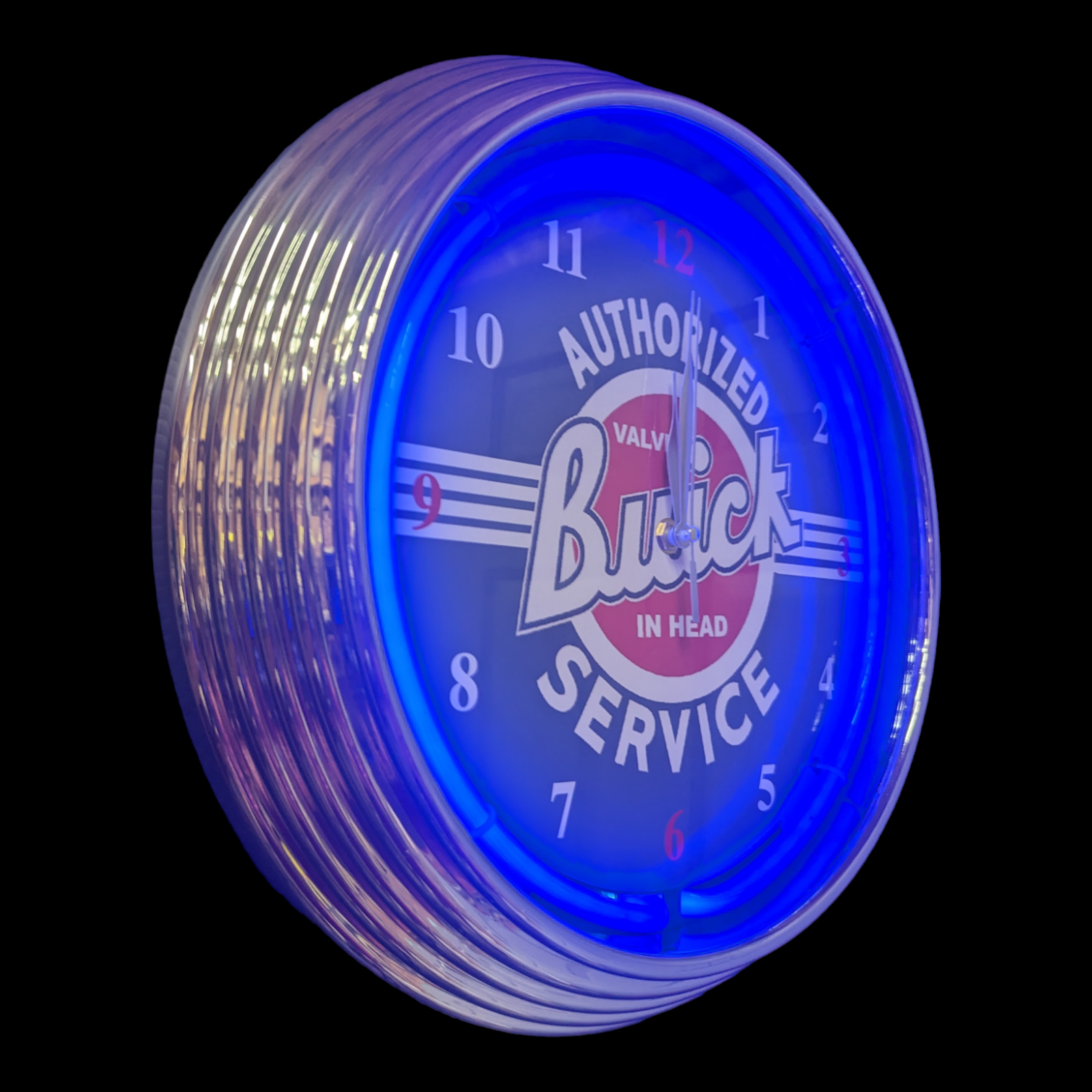 Buick Neon Clock / Authorized Service / Dealership Clocks / Garage