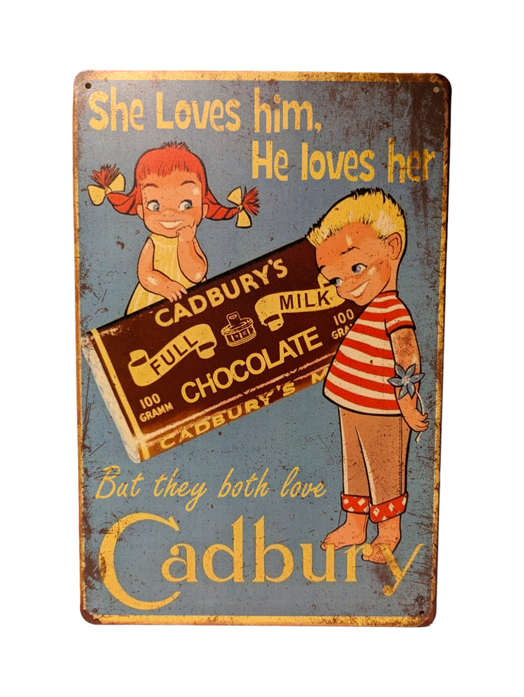 Cadbury's Full Milk Chocolate Sign / Chocolate Bar Signs