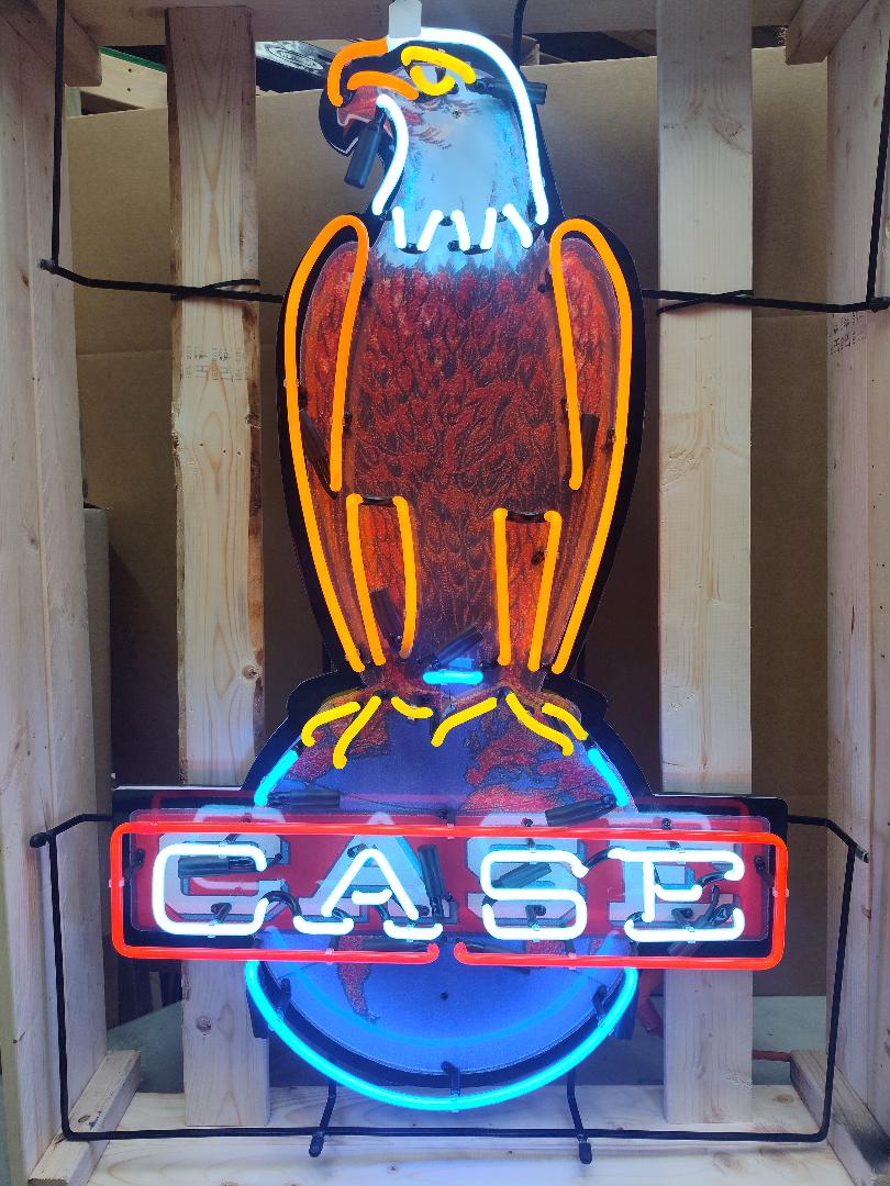 Case Eagle Neon Signs Case Farm Machinery Signs for Garage Lights Man ...