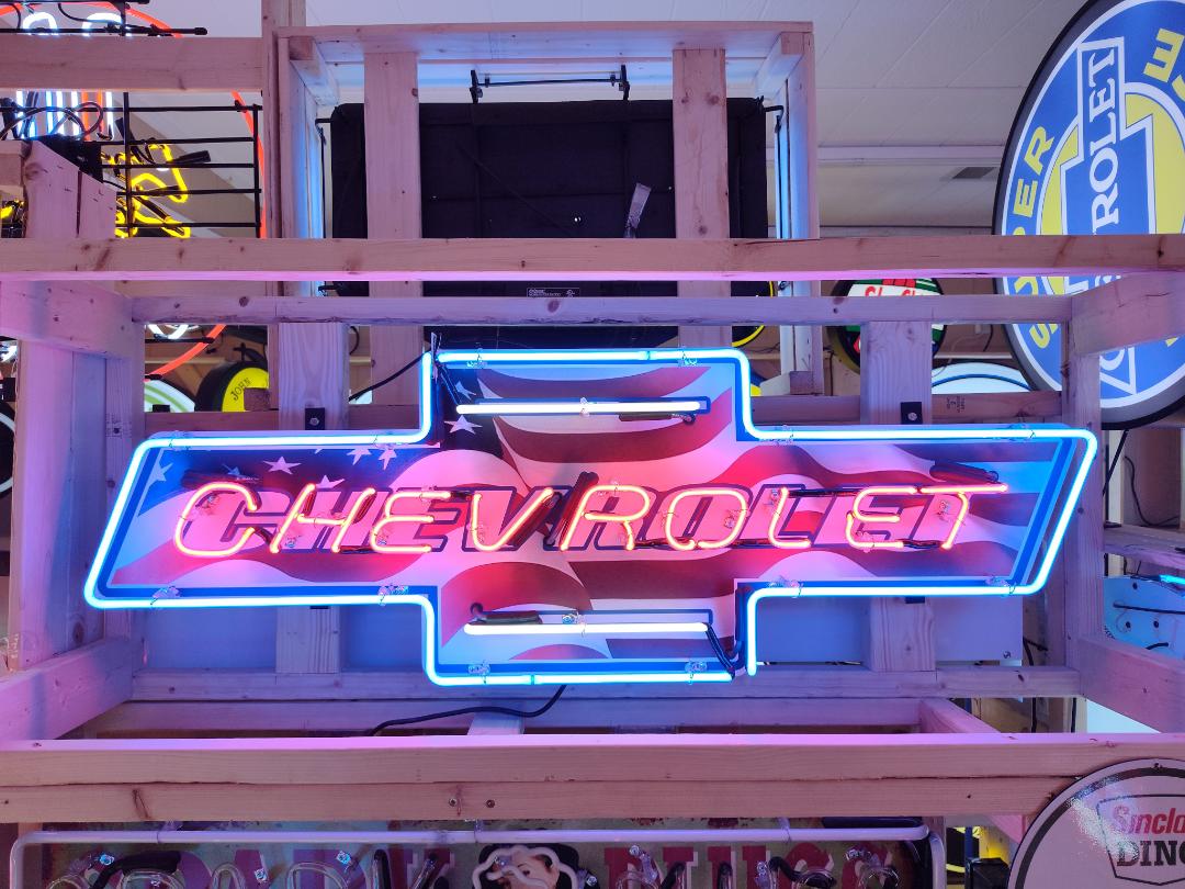 Chevrolet Neon Sign / USA Chevy Signs