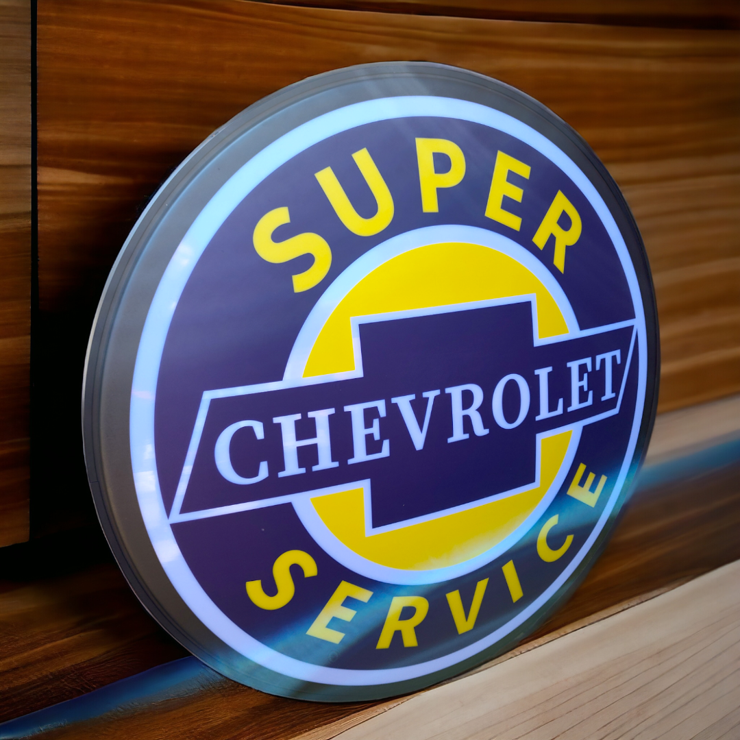 NEW 47" Super Chevrolet LED Dealership Sign / Chevy Signs