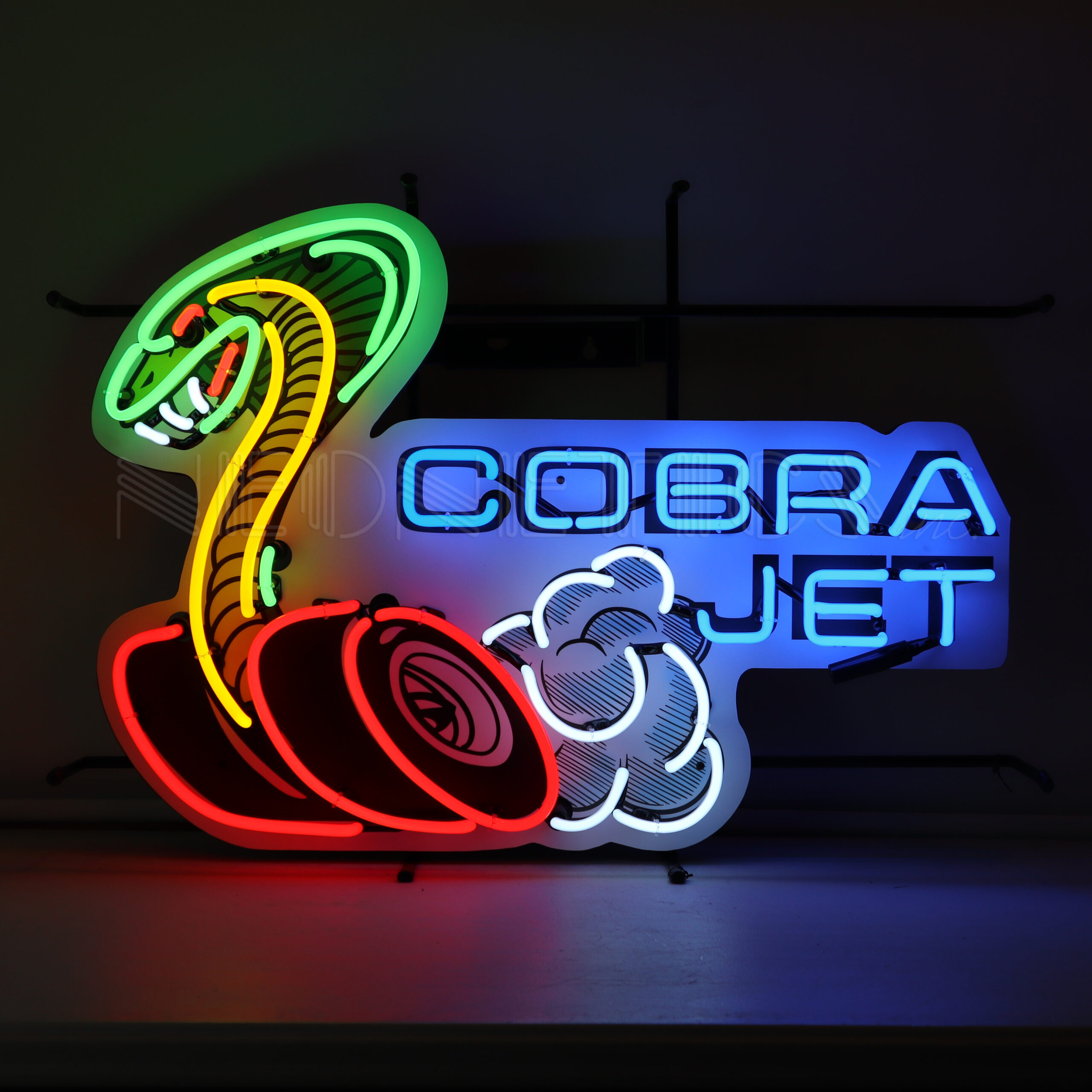 Licensed Ford Cobra Jet Neon Sign / Ford Muscle Car Signs